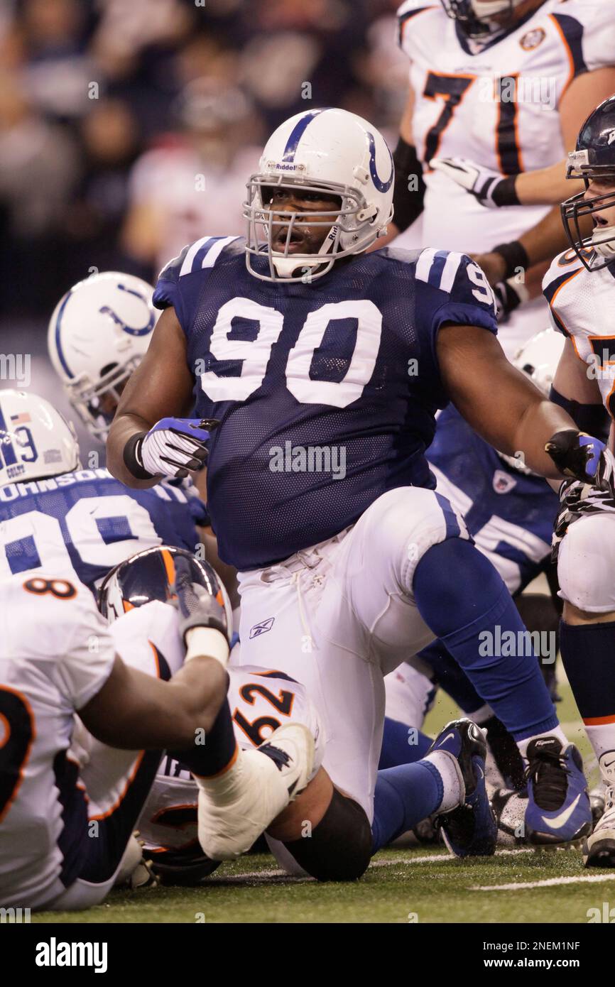 Indianapolis Colts defensive tackle Daniel Muir (90) in the first half ...