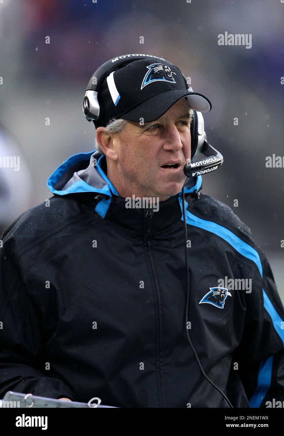 Carolina Panthers head coach John Fox during an NFL football game in ...