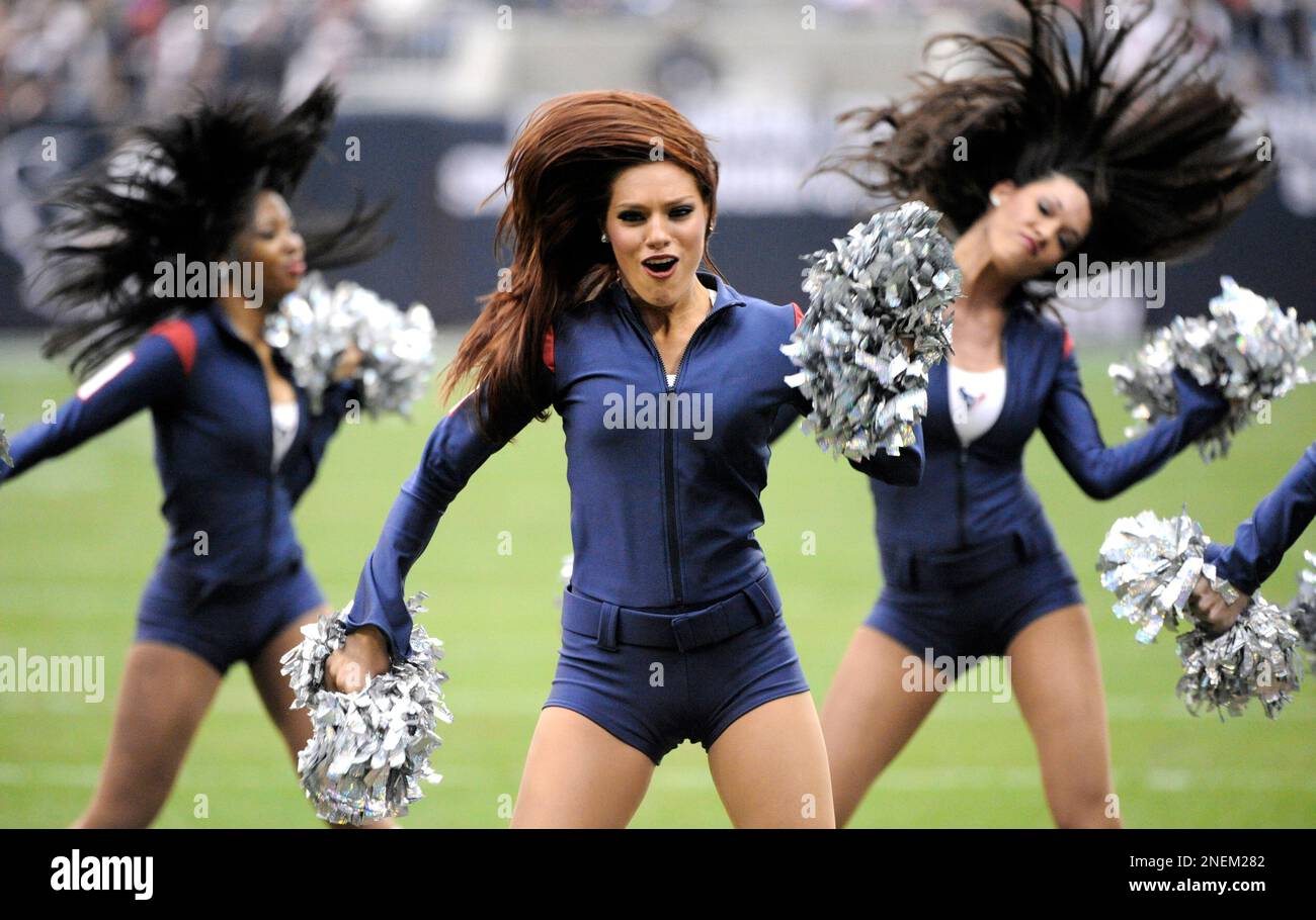 Houston Texans cheerleaders perform during the fourth quarter of an NFL ...