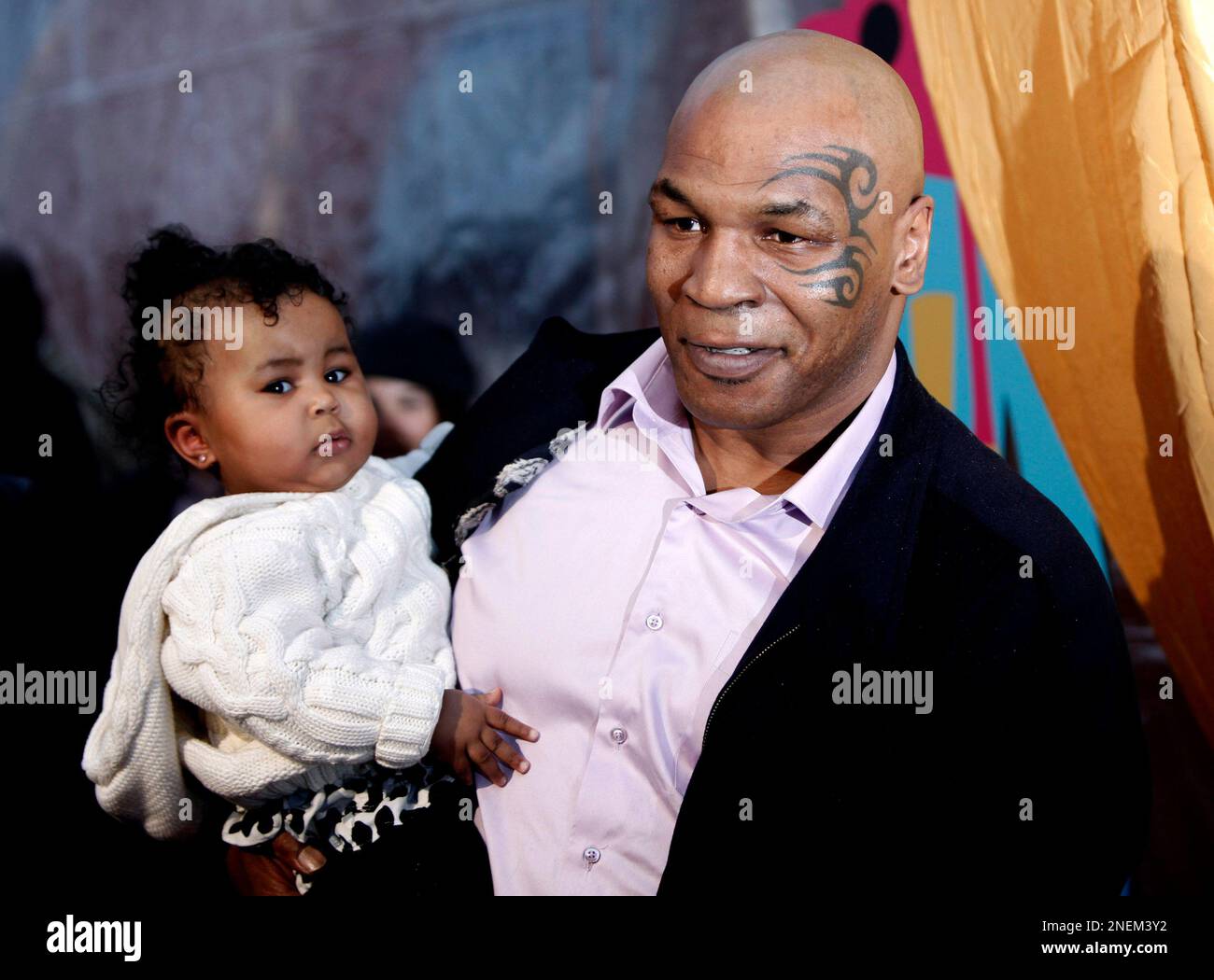 Mike Tyson and daughter Mila arrive at Spike TV's Video Game Awards on ...