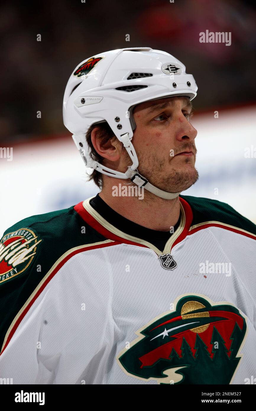 Minnesota Wild left winger Derek Boogaard warms up before facing the ...