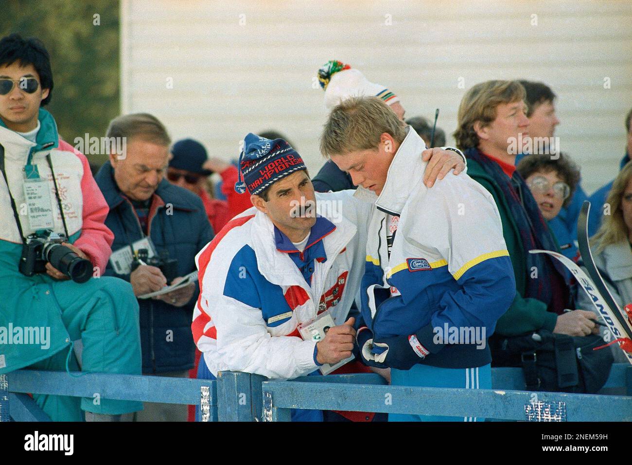 Josh Thompson of Gunnison, Colo., has tears in his eyes as he is ...