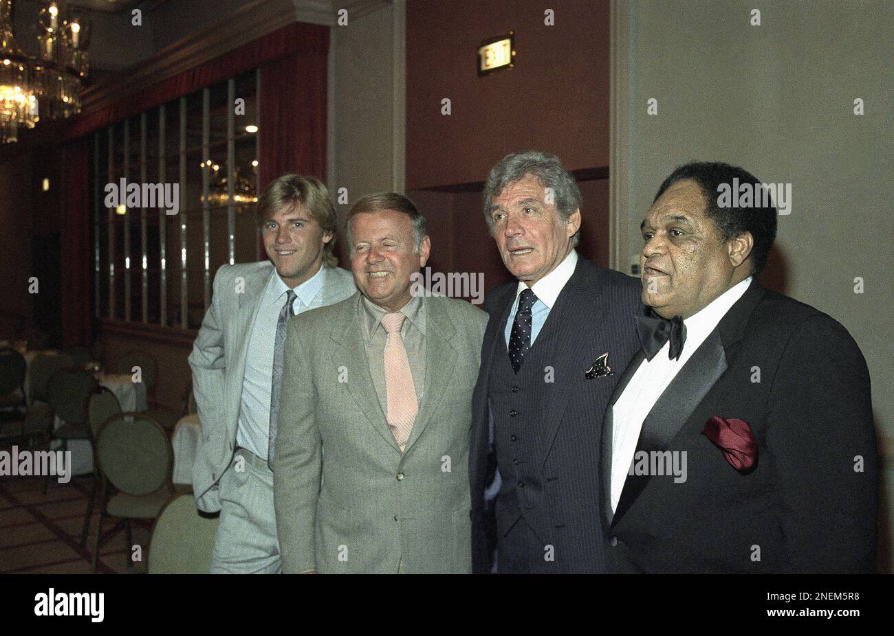 Vincent Van Patten, Dick Van Patten, Gene Barry and Slappy White appear ...