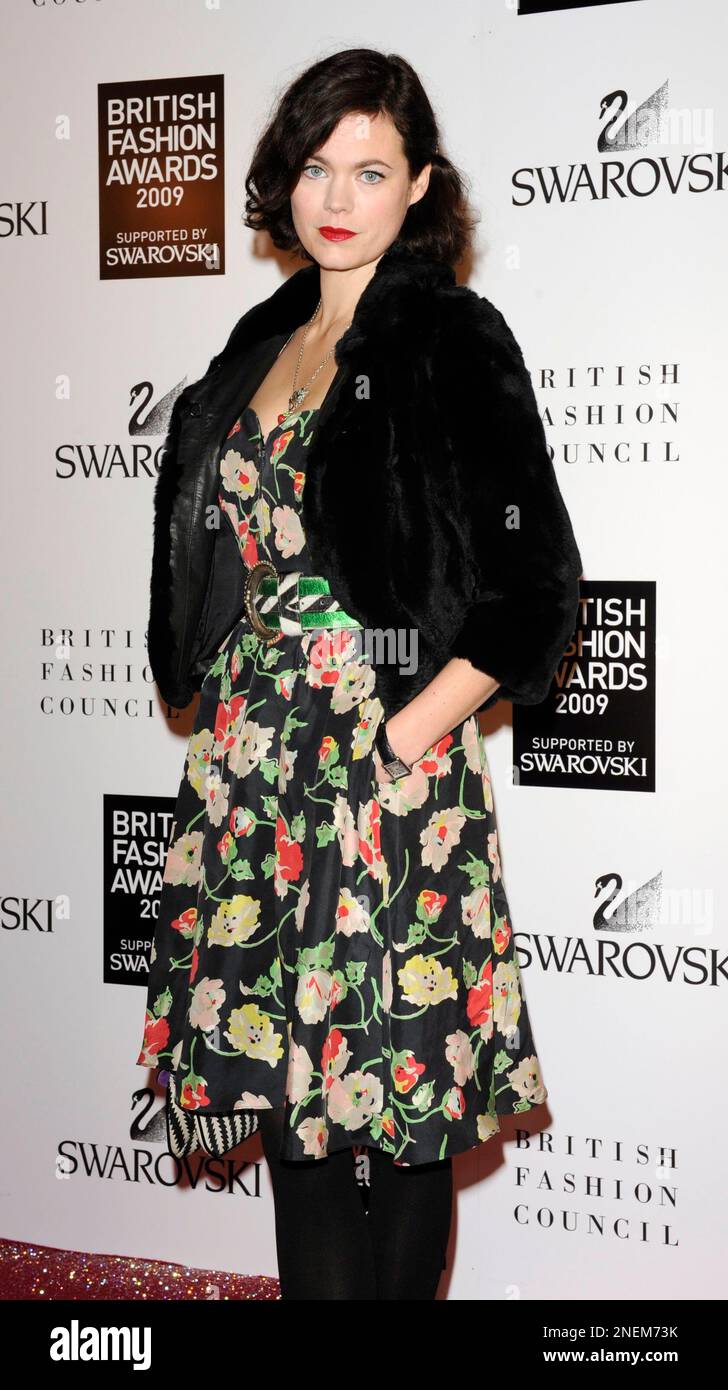 Irish model and socialite Jasmine Guinness attends the British Fashion ...