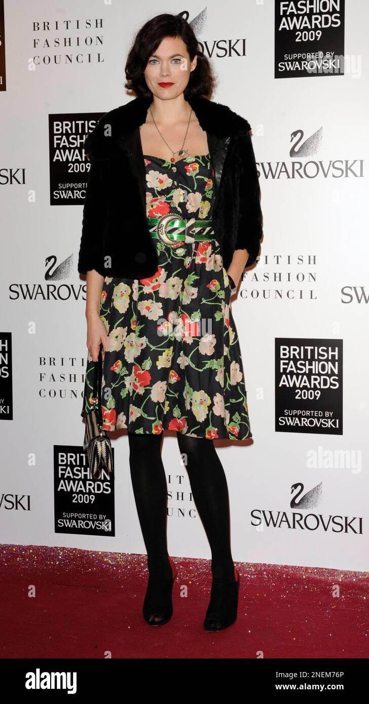 Irish model and socialite Jasmine Guinness attends the British Fashion ...