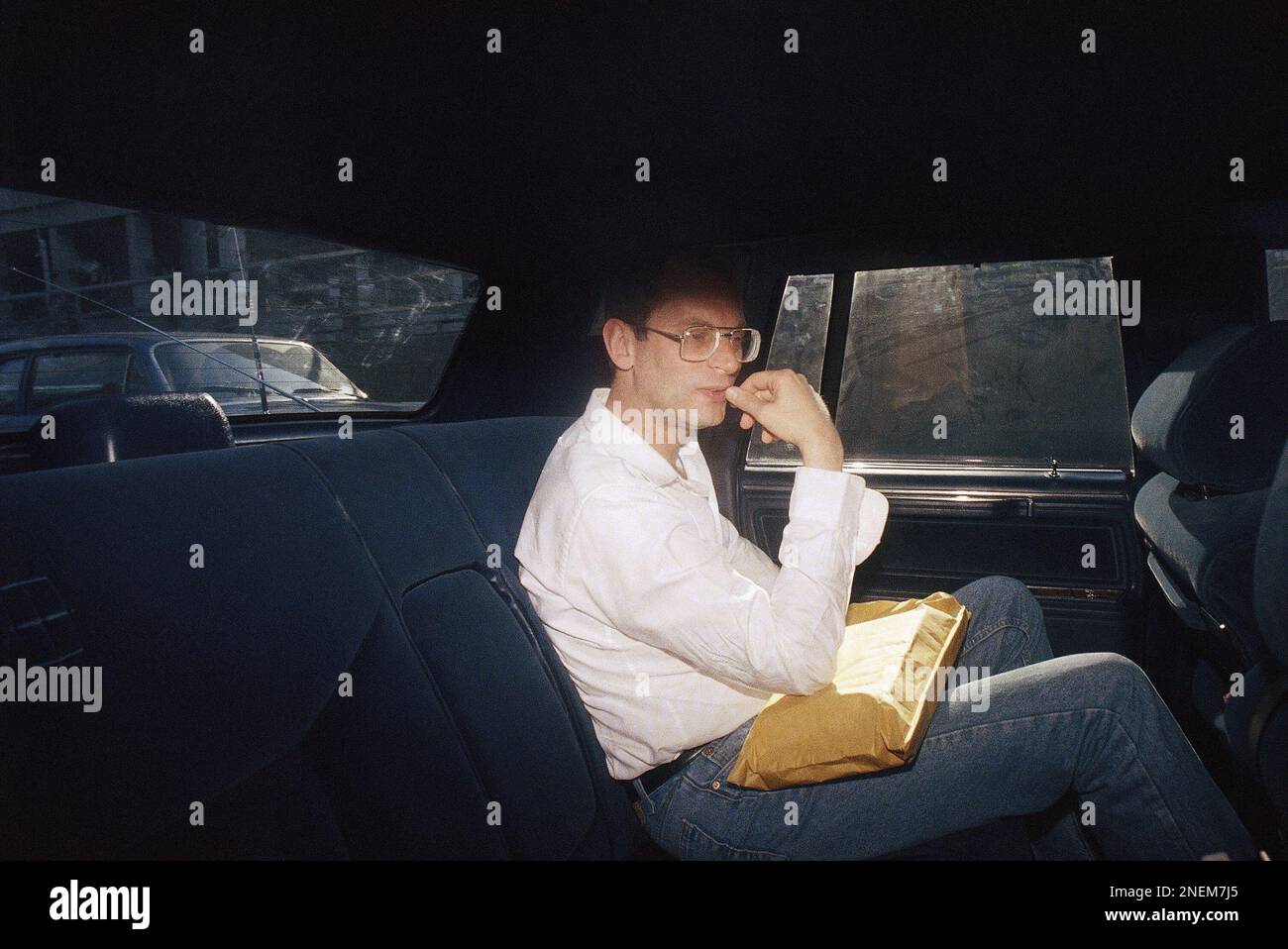 Bernhard Goetz relaxes in a car, Tuesday, June 16, 1987 in New York ...