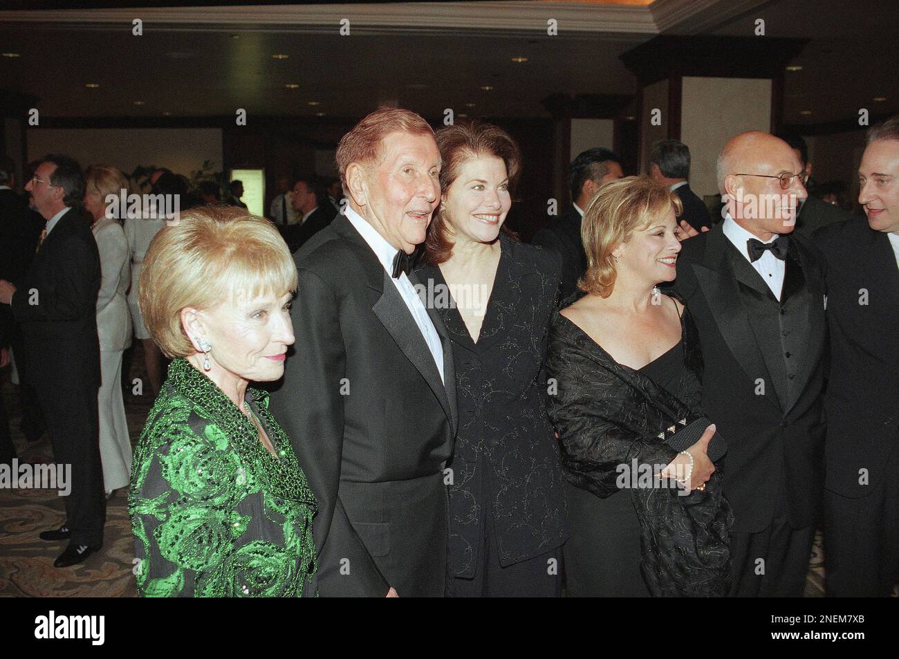 Humanitarian award recipient, Sumner M. Redstone, second from left, his ...