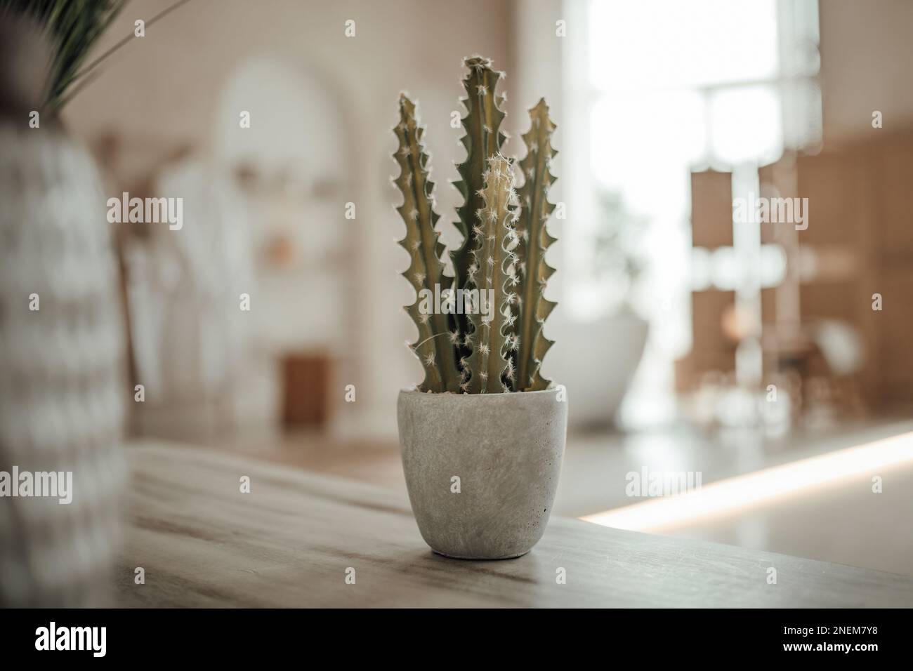 Soft native hues organic shapes look of living room to wood accents in ...