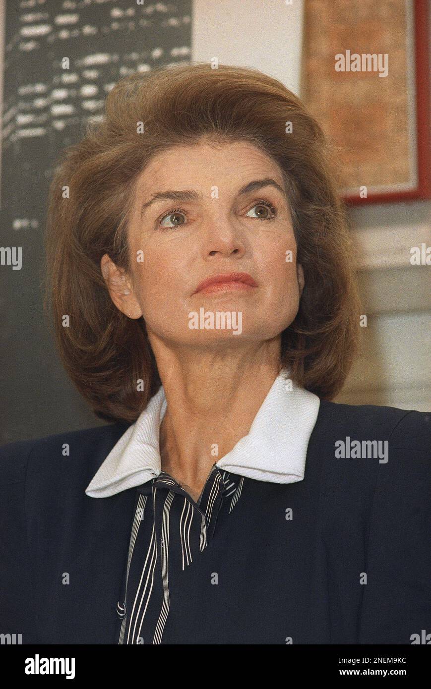 Jacqueline Onassis appears at news conference to announce the formation ...