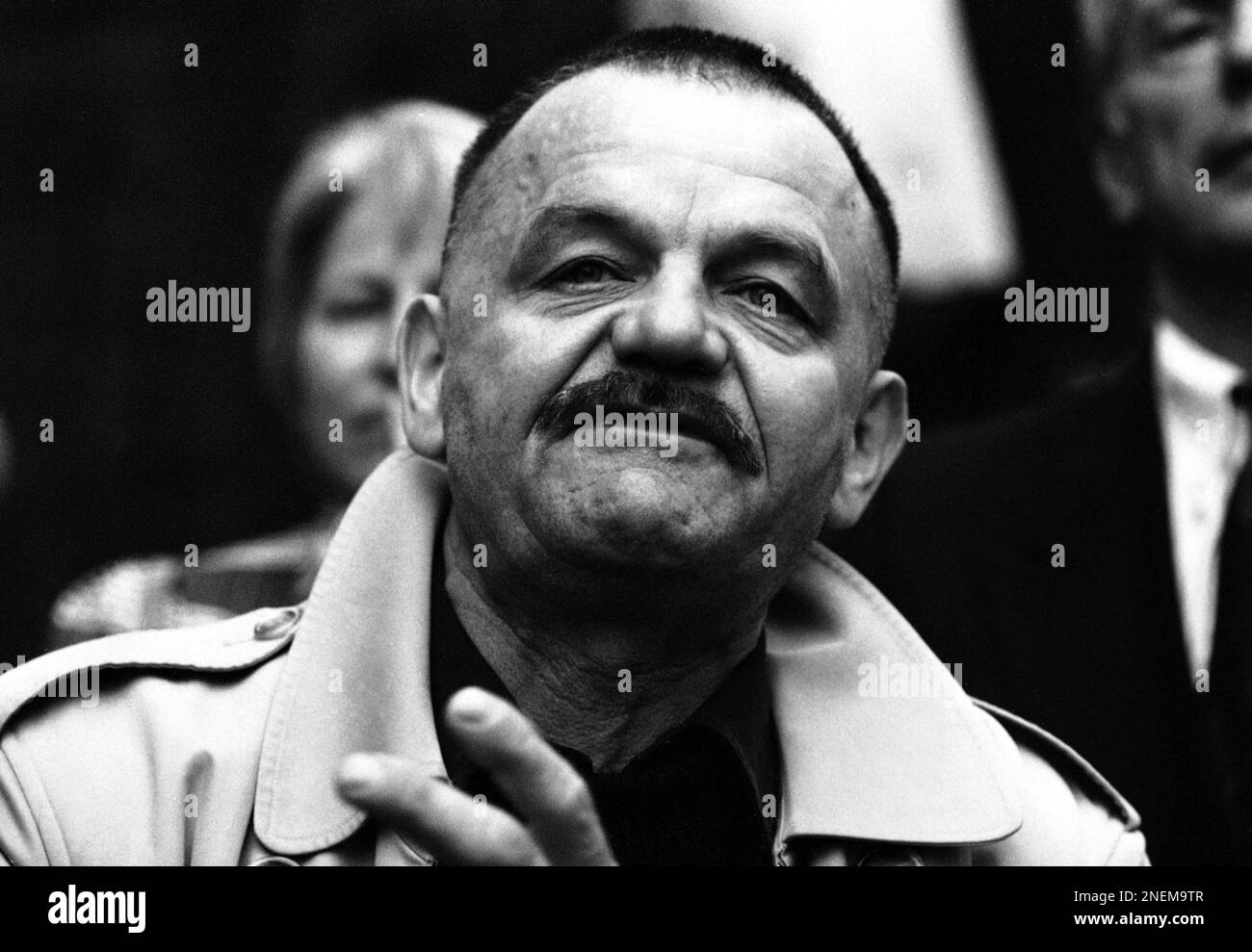 Portrait of Austrian sculptor and graphic artist Alfred Hrdlicka taken ...