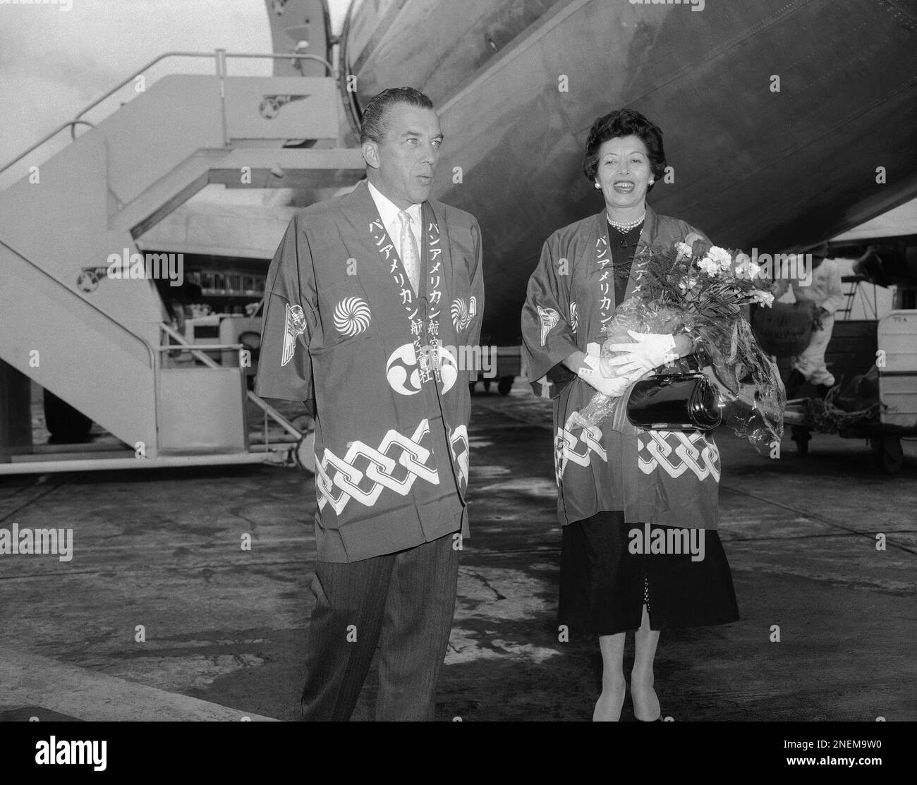 New York columnist and television star Ed Sullivan and his wife Sylvia ...