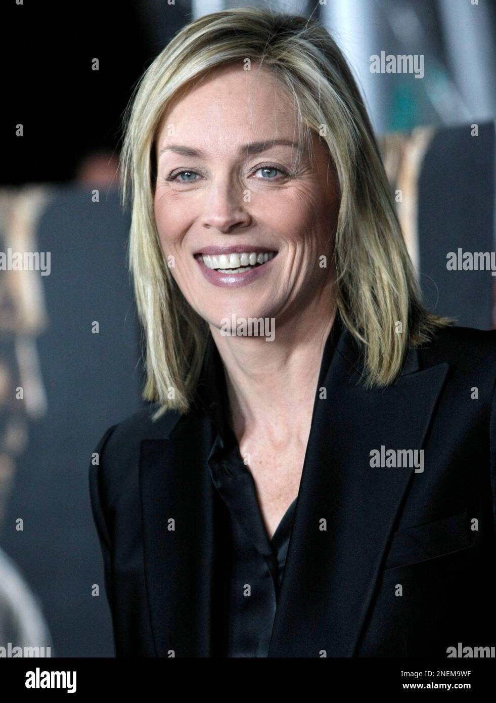 Actress Sharon Stone arrives at the premiere of the feature film "Crazy ...