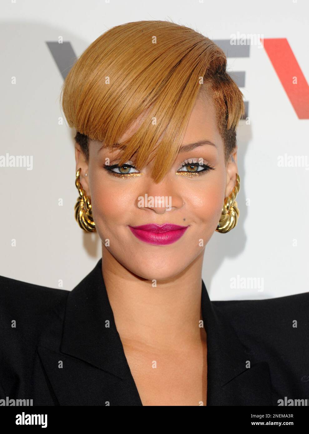 Singer Rihanna attends the launch party for Vevo, a premium music video ...