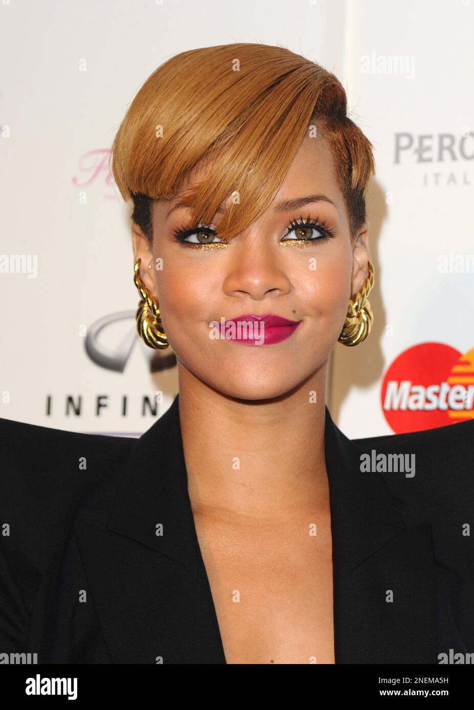 Singer Rihanna attends the launch party for Vevo, a premium music video ...