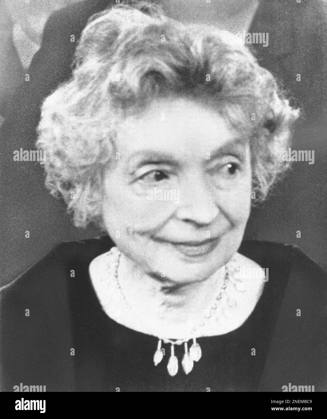 Nelly Sachs, a German Jewish author now living in Stockholm, Sweden ...