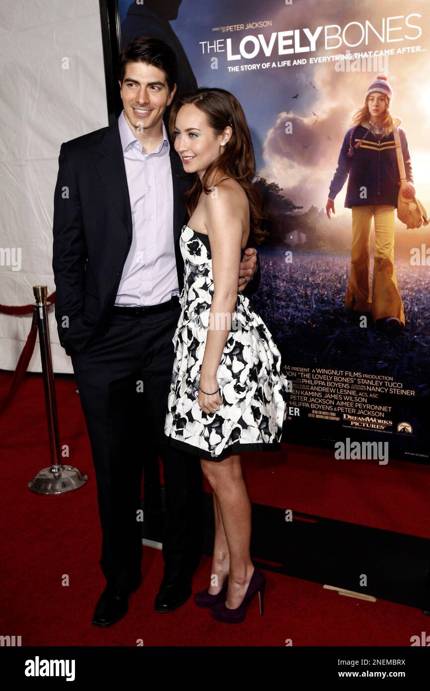 Brandon Routh, left, and Courtney Ford arrive at the premiere of "The ...