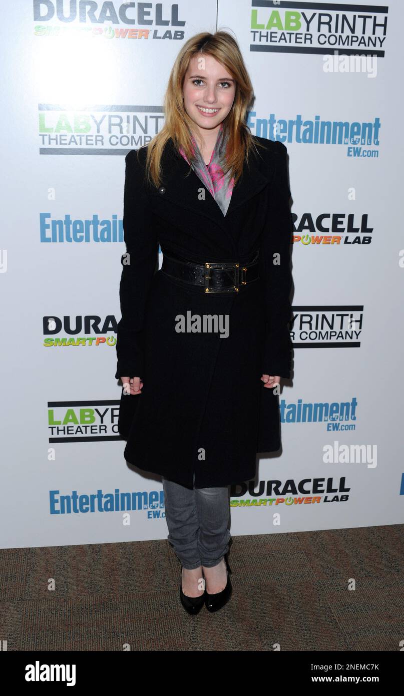 Emma Roberts attends the Labyrinth Theatre Company's 7th annual ...