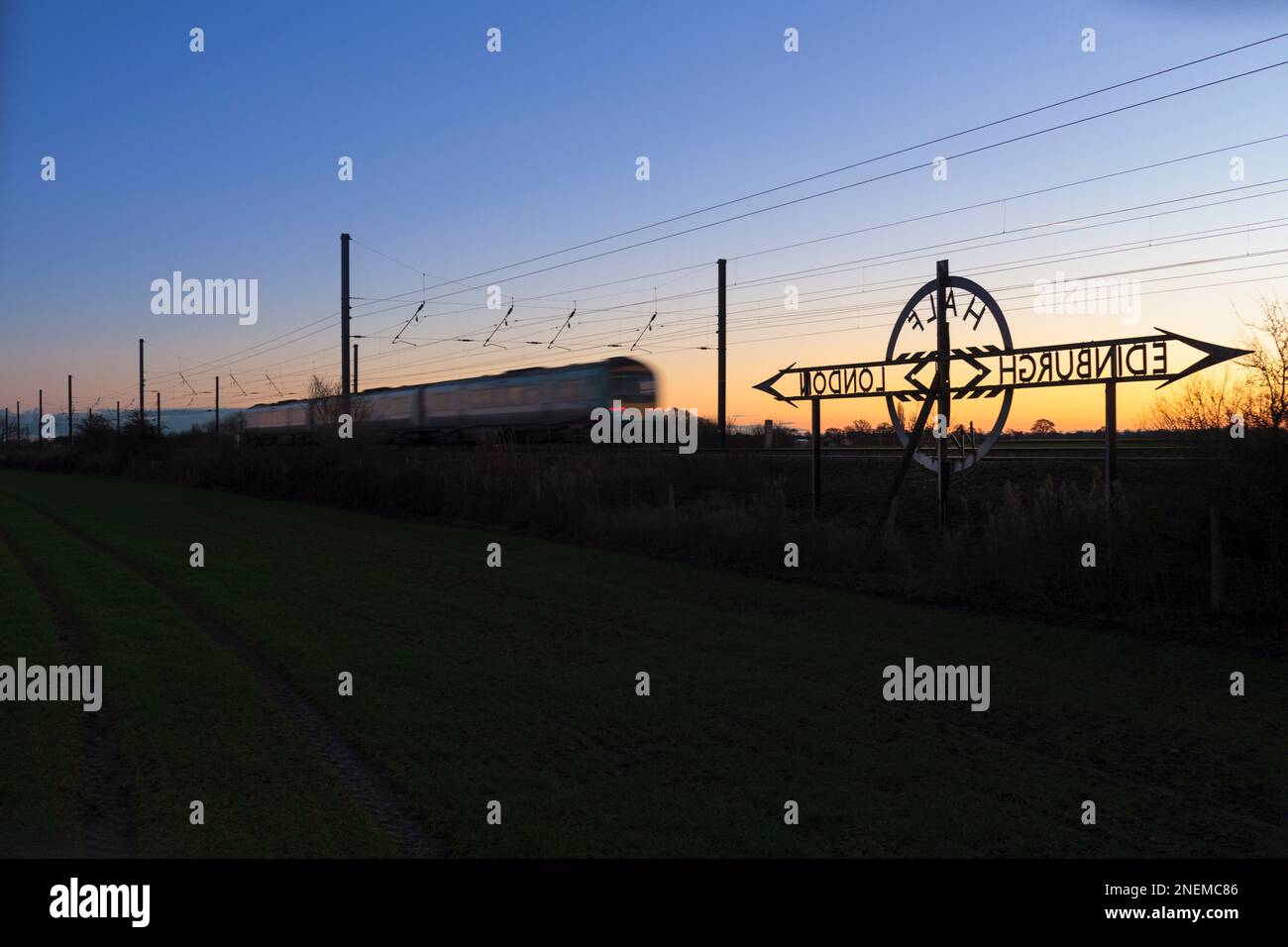 Halfway sign east coast mainline hi-res stock photography and images ...