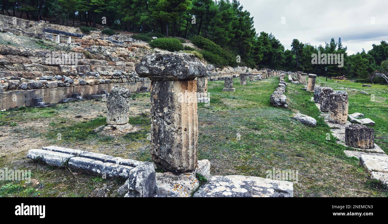The Amphiareion of Oropos is situated in the hills 6 km southeast of ...