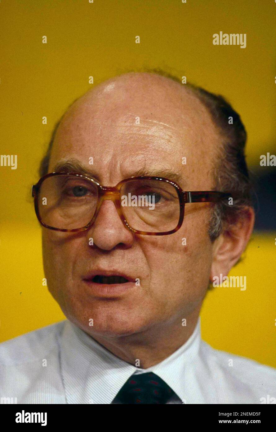 Otto Lambsdorff, key figure in the Flick bribery scandal, is shown at a ...