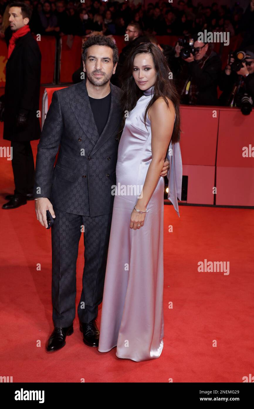 Elyas M Barek and his wife Jessica Riso attend the "She Came to Me ...