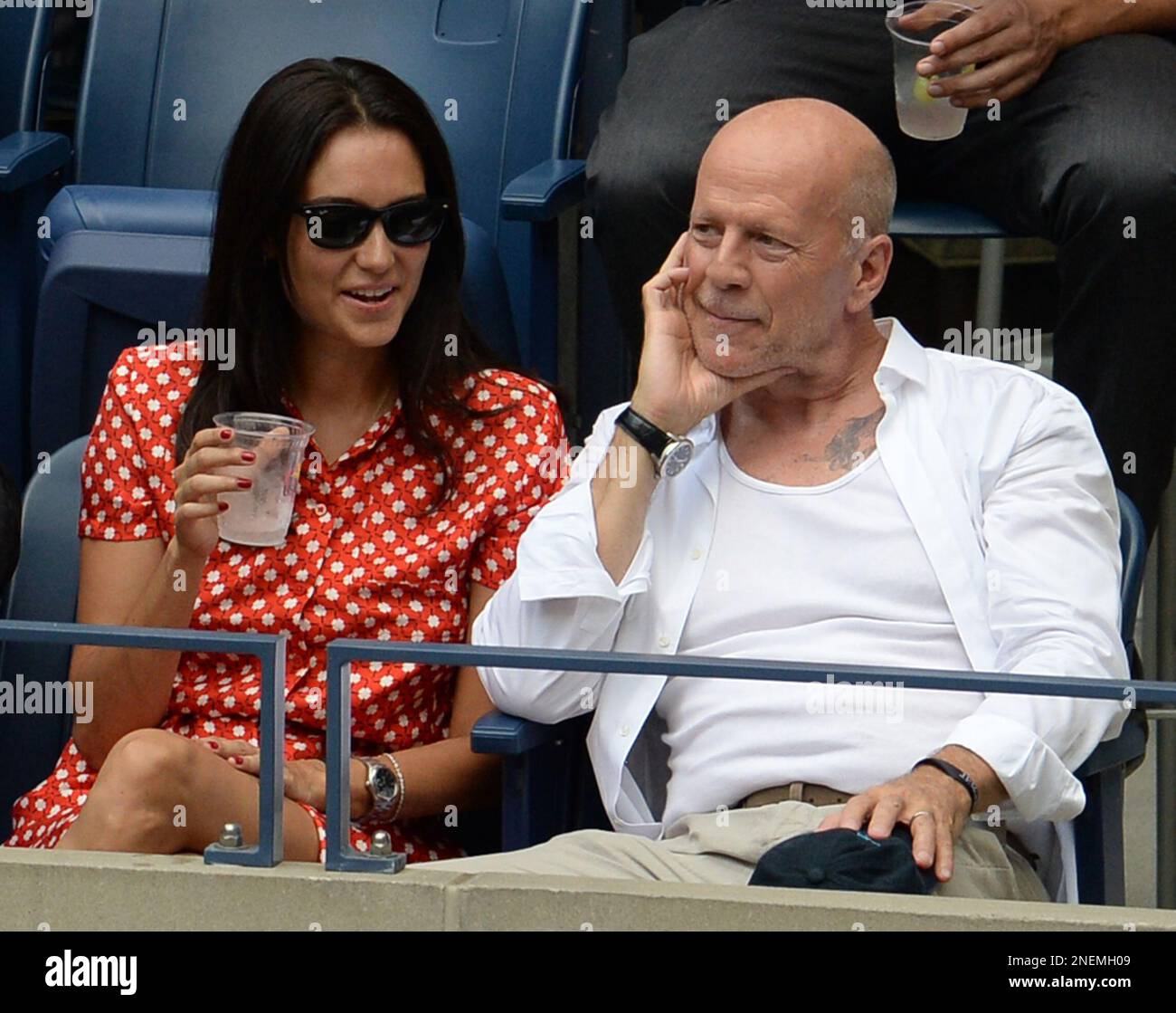 NEW YORK, NY - SEPTEMBER 09: Bruce Willis, Emma Heming on Day Twelve of ...