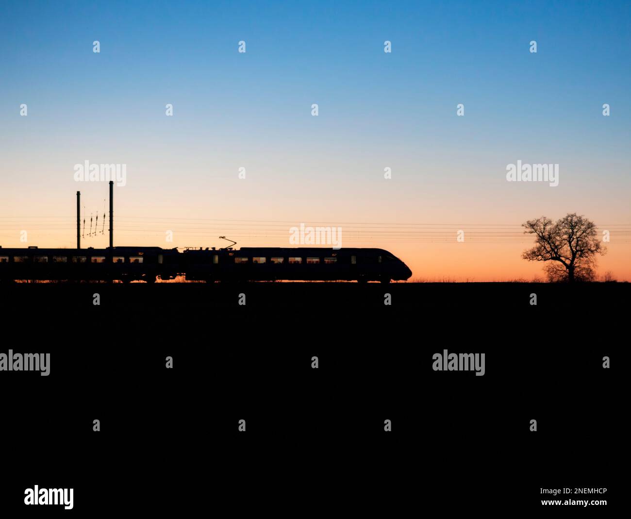 London North Eastern railway Hitachi AT300 class 801 bi mode train the ...