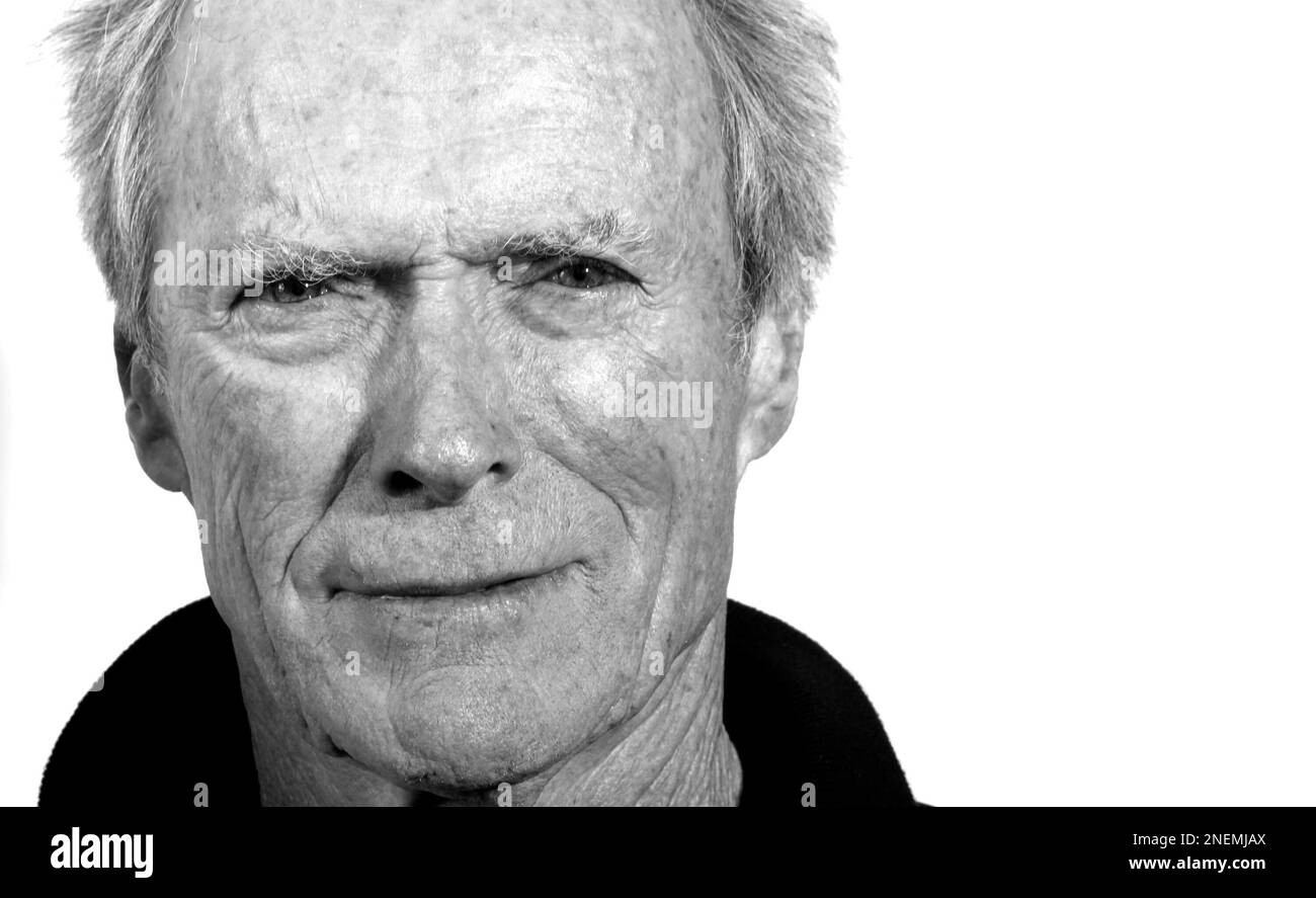 Clint Eastwood, director of the upcoming film "Invictus", poses for a ...