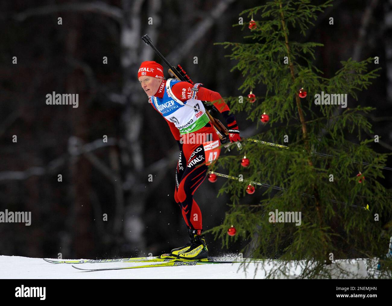 Tora Berger of Norway on her way to win the women's 7.5 km individual ...