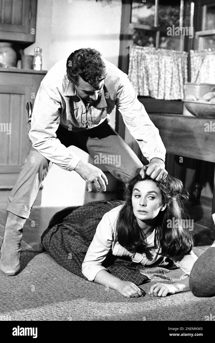 It?s Dean Martin?s round in a kitchen fight with Jean Simmons for ?Bad Night at Jericho,? being ...