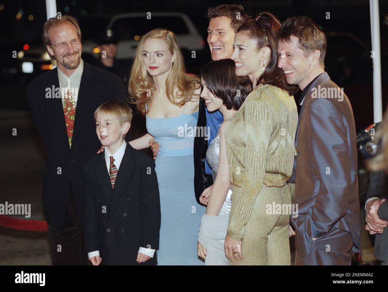 Cast members and the director of the new science-fiction adventure film ...