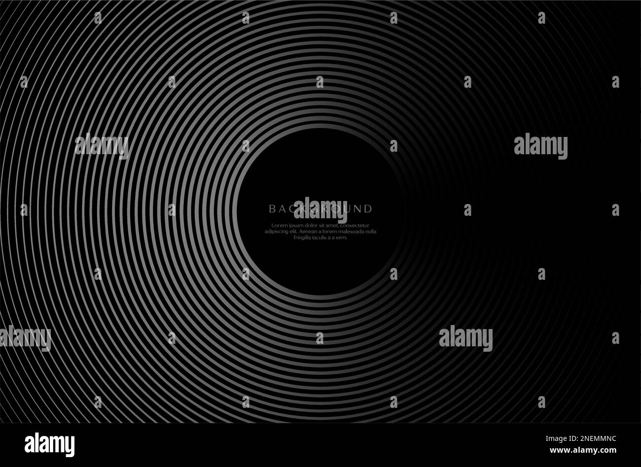 Gradient Blend Line Circle Abstract Background Monochrome Lines Round