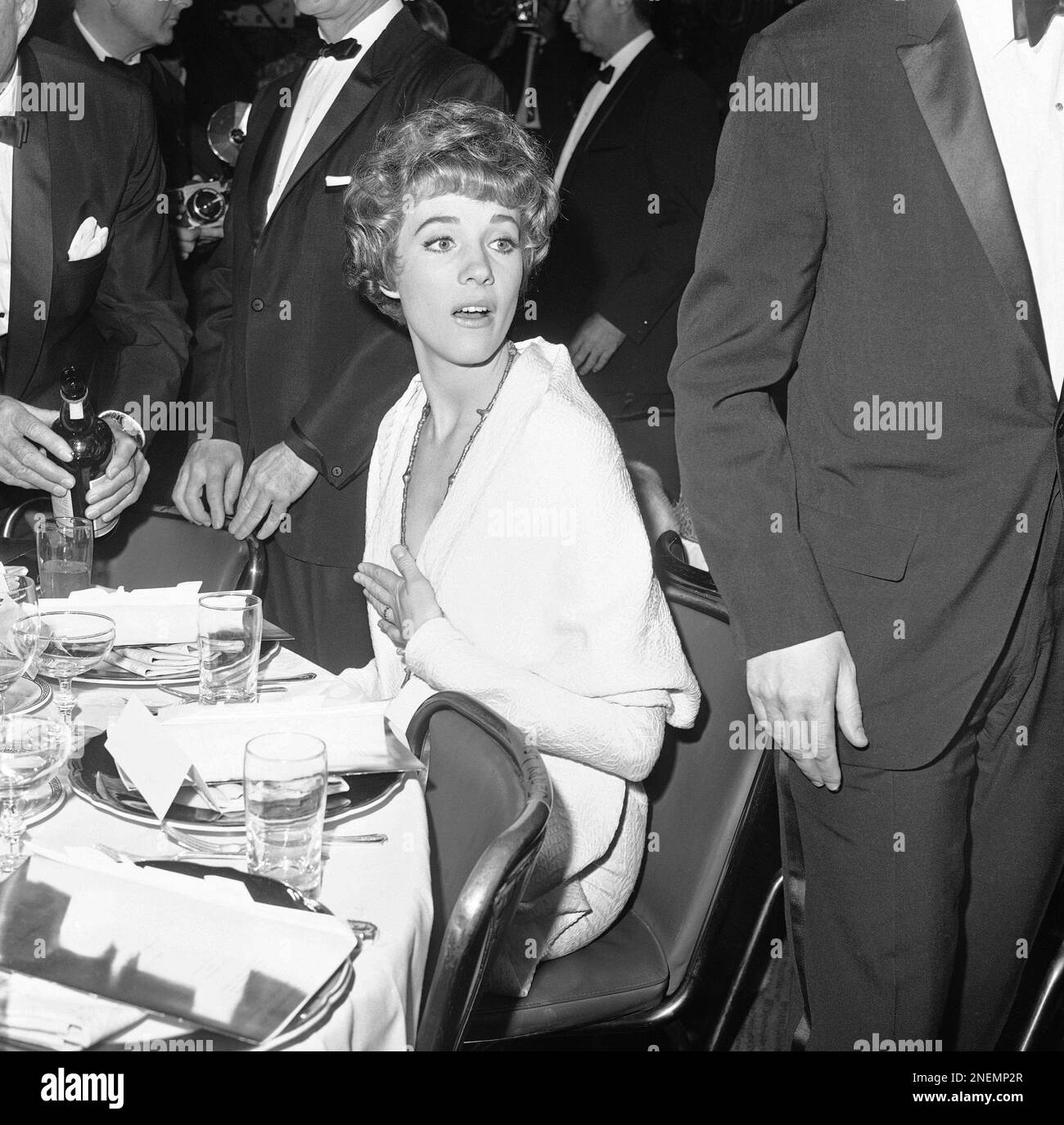 Julie Andrews is shown at dinner, Jan. 31, 1966 in Hollywood, Los ...