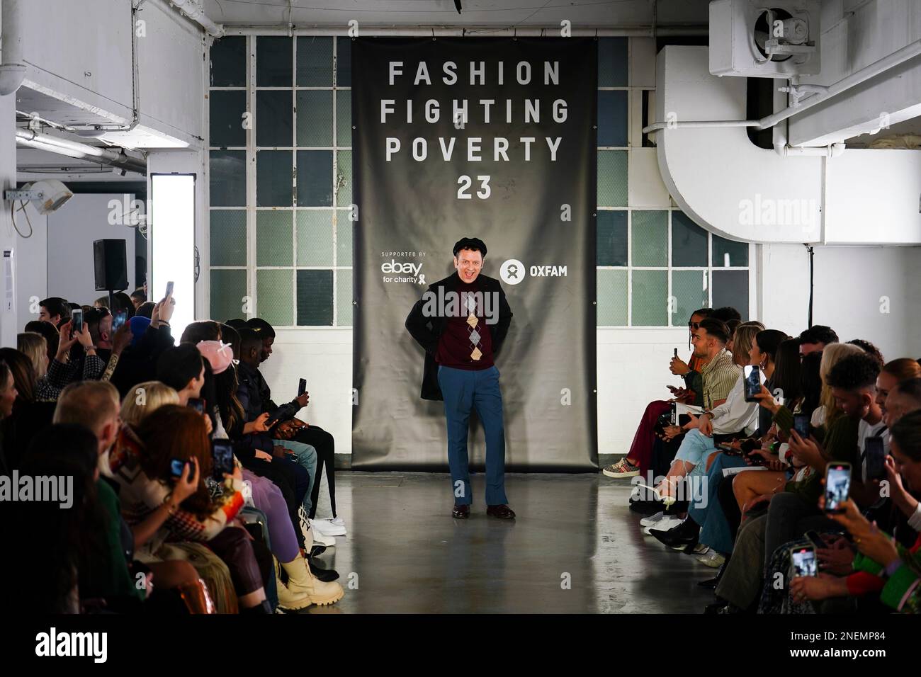 Matt Allwright on the catwalk during Oxfam's Fashion Fighting Poverty ...