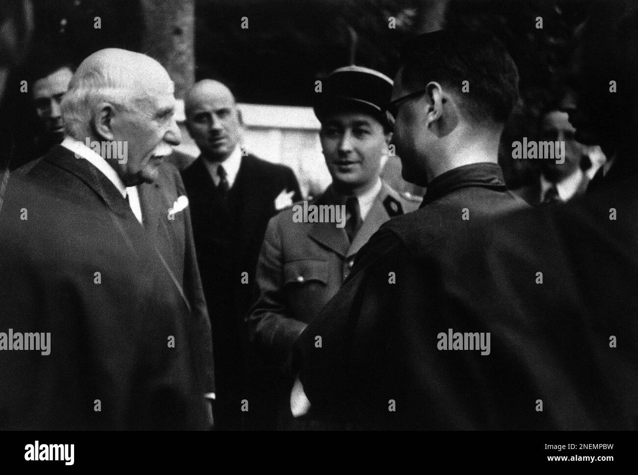 Marshal Philippe Petain, the head of the Vichy government, left, taken ...