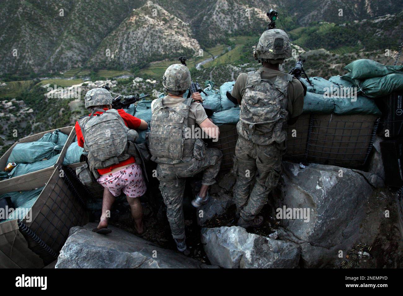 ** FOR USE AS DESIRED, PHOTOS OF THE DECADE ** FILE - Soldiers from the ...