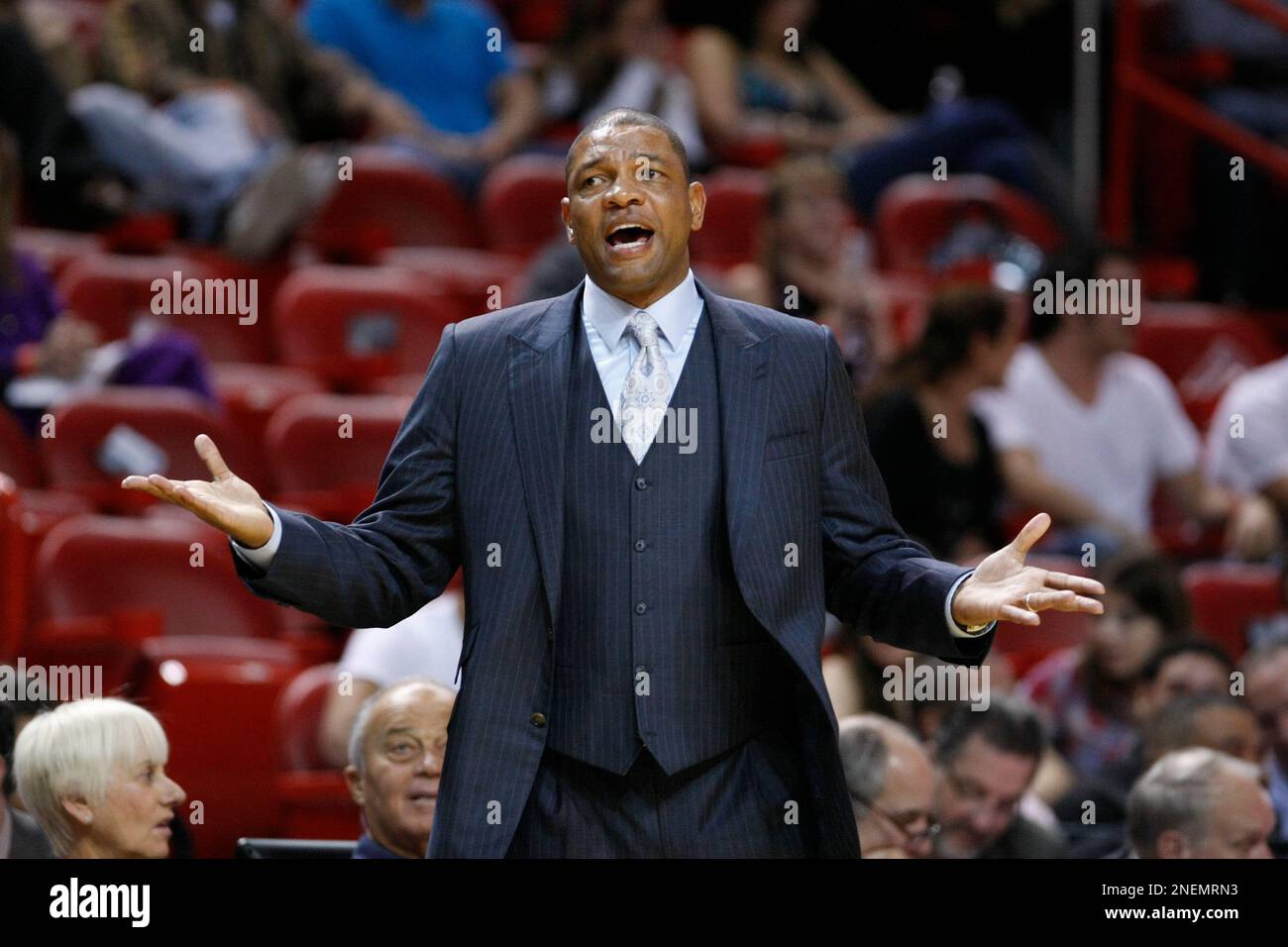 Game official Haywoode Workman and Boston Celtics' Kendrick Perkins ...