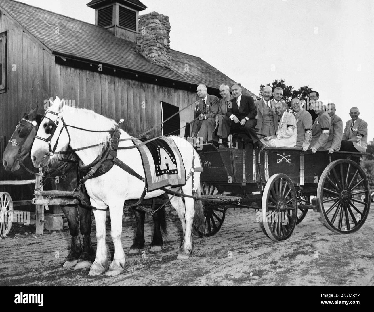 General of the army Dwight D. Eisenhower takes over the driver?s seat ...