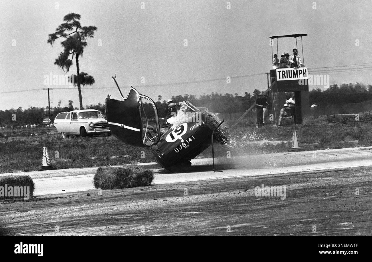 Fred Spross of Poughkeepsie, N.Y., is wildly flung around inside his ...
