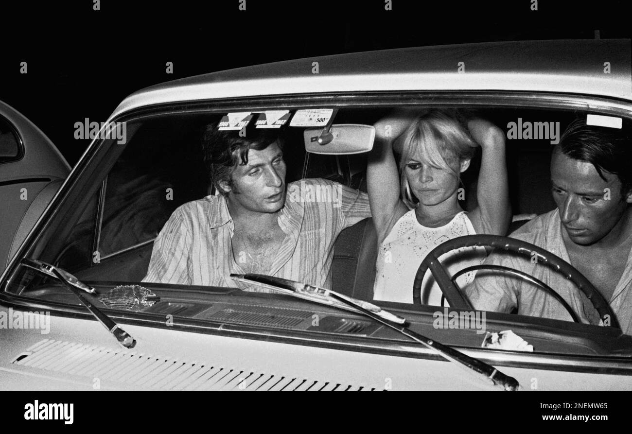 Film actress Brigitte Bardot and her husband of two weeks, Gunter Sachs ...