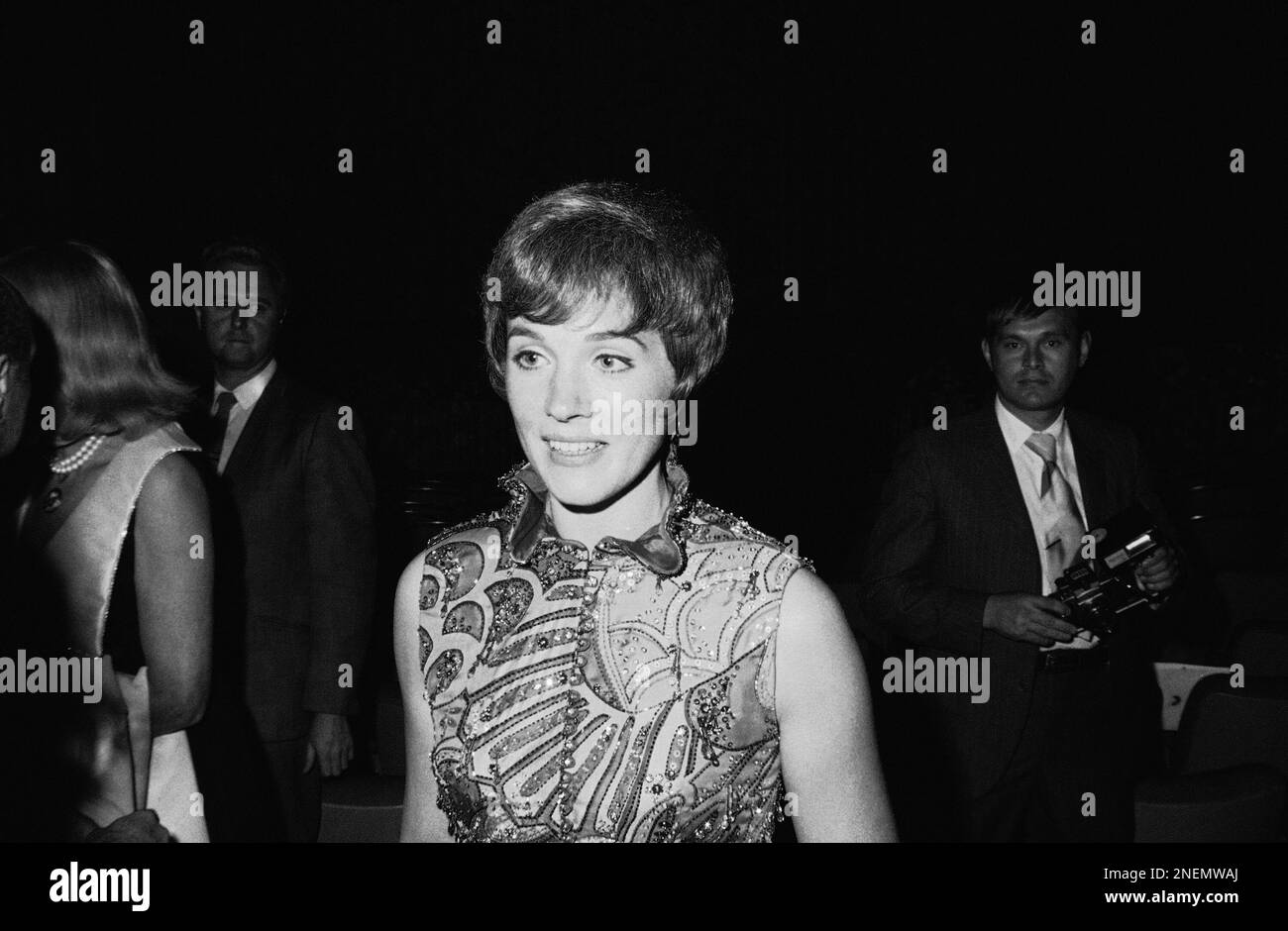 British Actress Julie Andrews Pictured At Celebrity Premier Of Darling Lili In Hollywood Los
