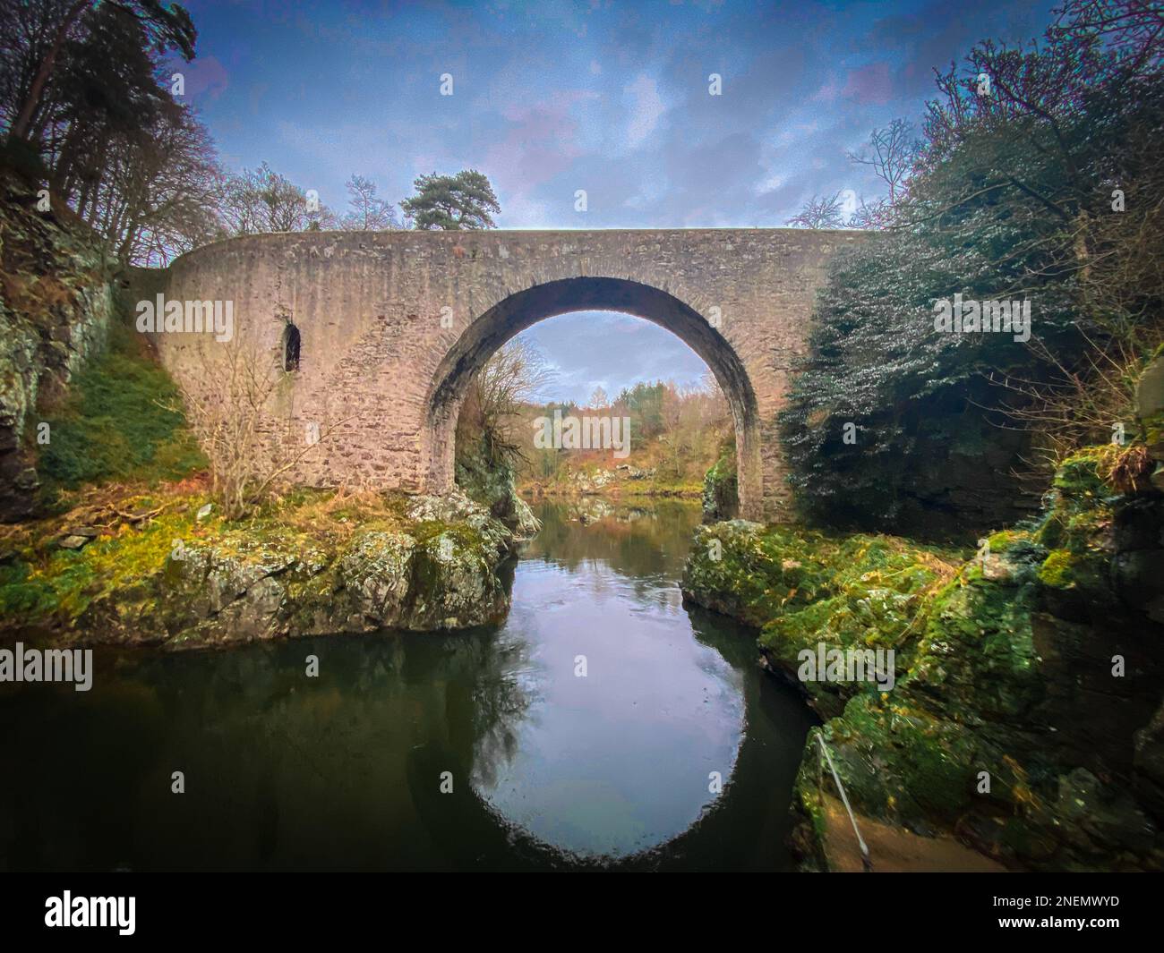 bridge of alvah banff scotland Stock Photo - Alamy