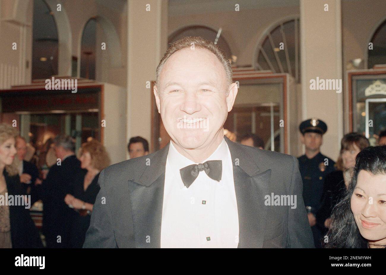 Actor Gene Hackman pictured at the Golden Globe Awards, Jan. 28, 1989 ...