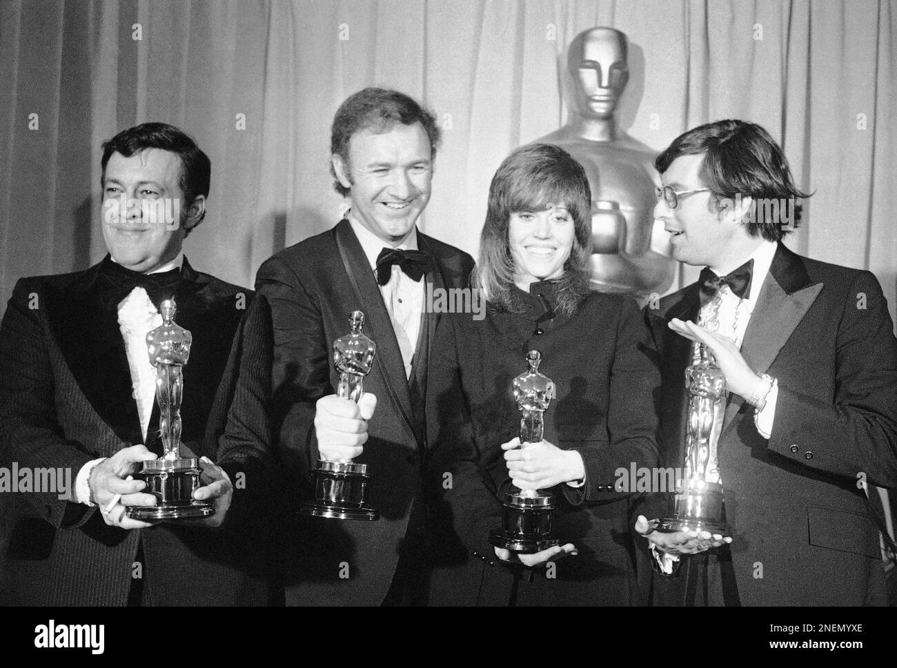 Four of the top winners at the Academy Awards ceremony at the Music ...