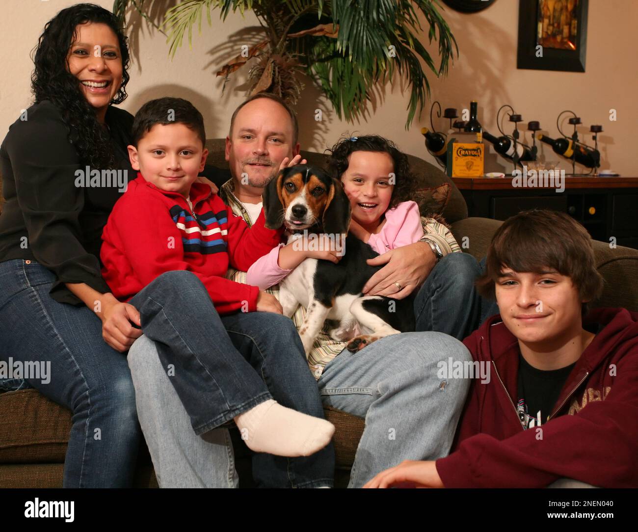 The Faller family, from left: Lisa Faller, from left, Ashton Faller, 5 ...