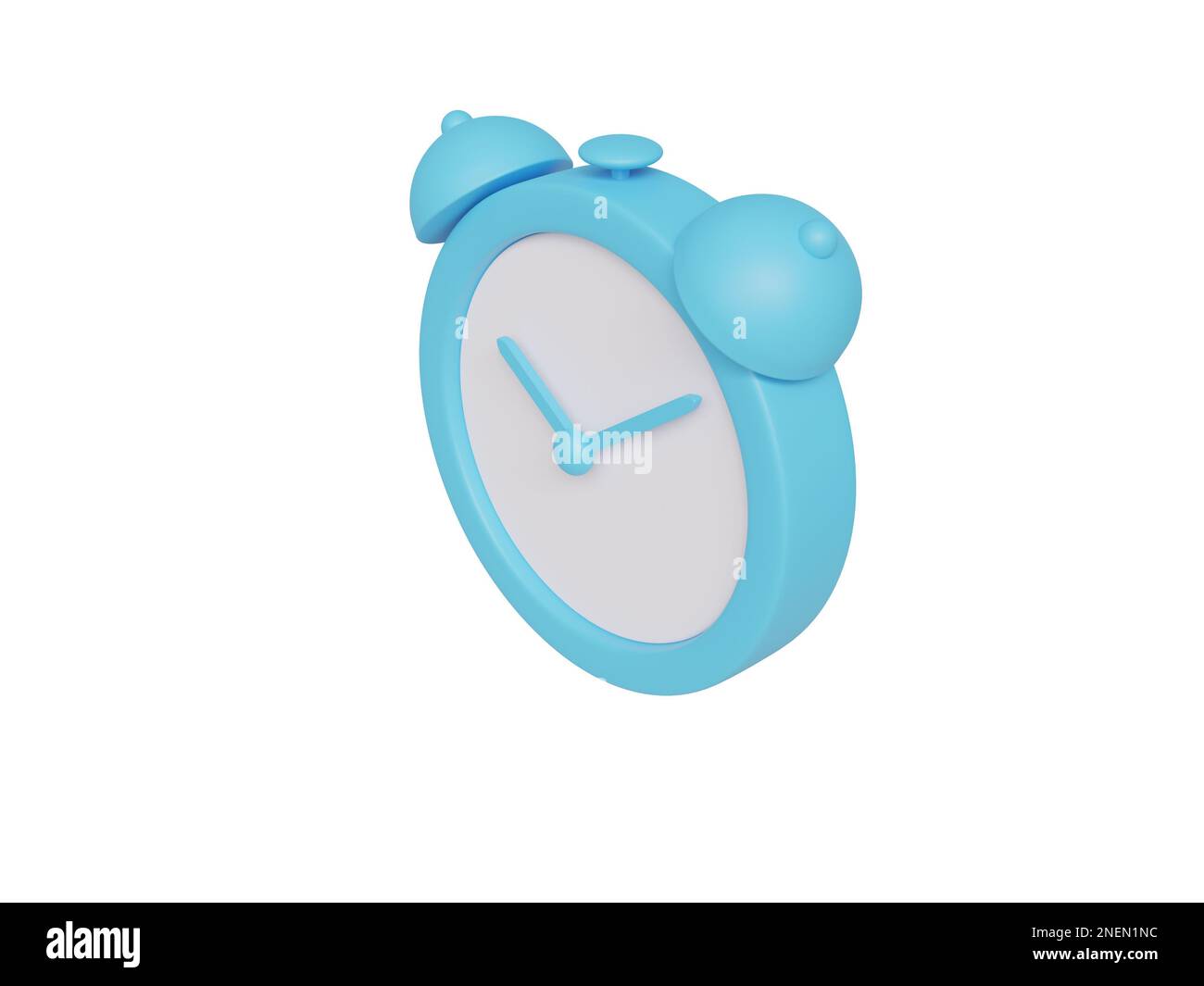 Alarm clock cartoon illustration Cut Out Stock Images & Pictures - Alamy