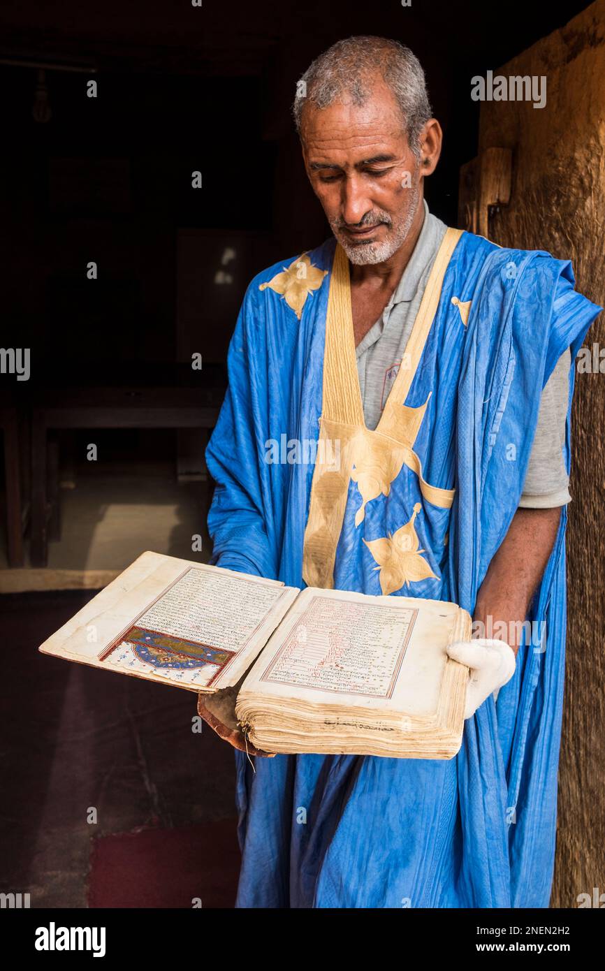 Mauritania, Chinguetti, Al Habott library Stock Photo - Alamy