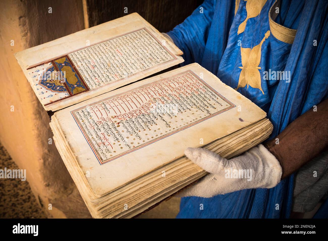 Mauritania, Chinguetti, Al Habott library Stock Photo - Alamy