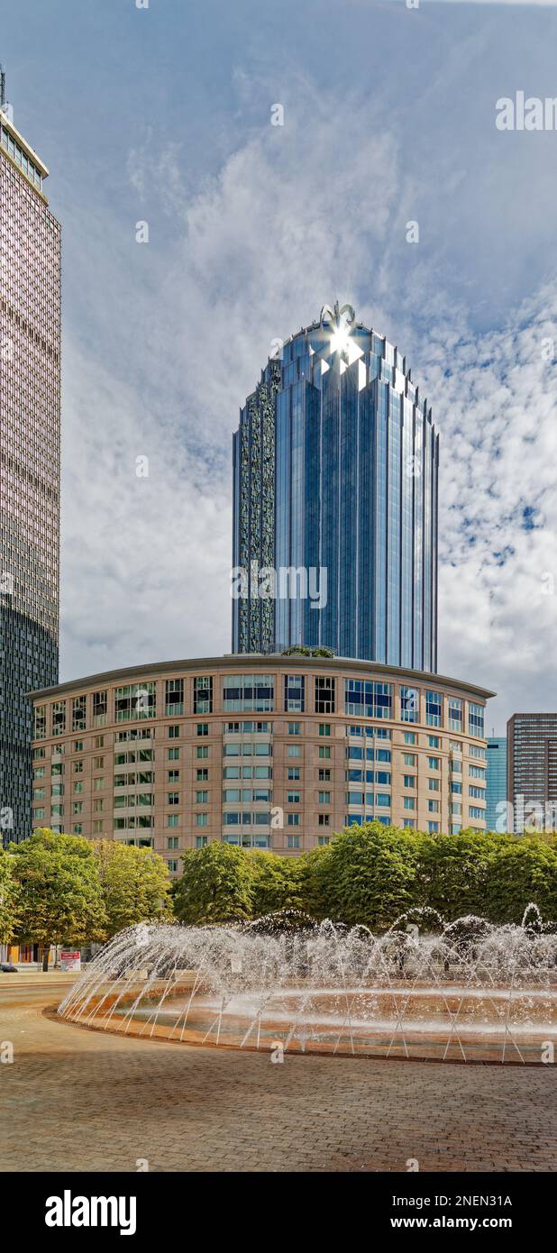Prudential Center’s “R2D2 Building,” 111 Huntington, towers over ...