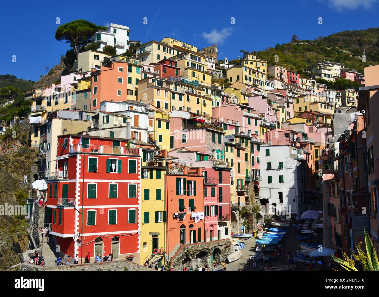 Riomaggiore in the Cinque Terre coastal area, Italy Stock Photo - Alamy